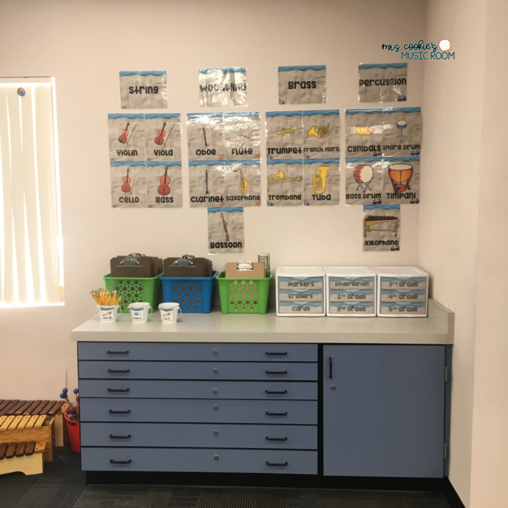 Music Room Tour 2018-2019: Beach Theme Decor - Mrs. Cookies Music Room