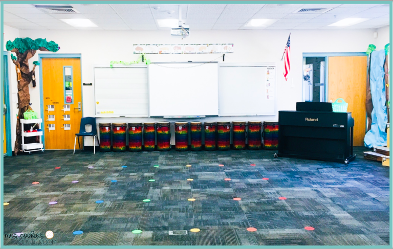 Tropical Rainforest Music Classroom Tour - Mrs. Cookies Music Room