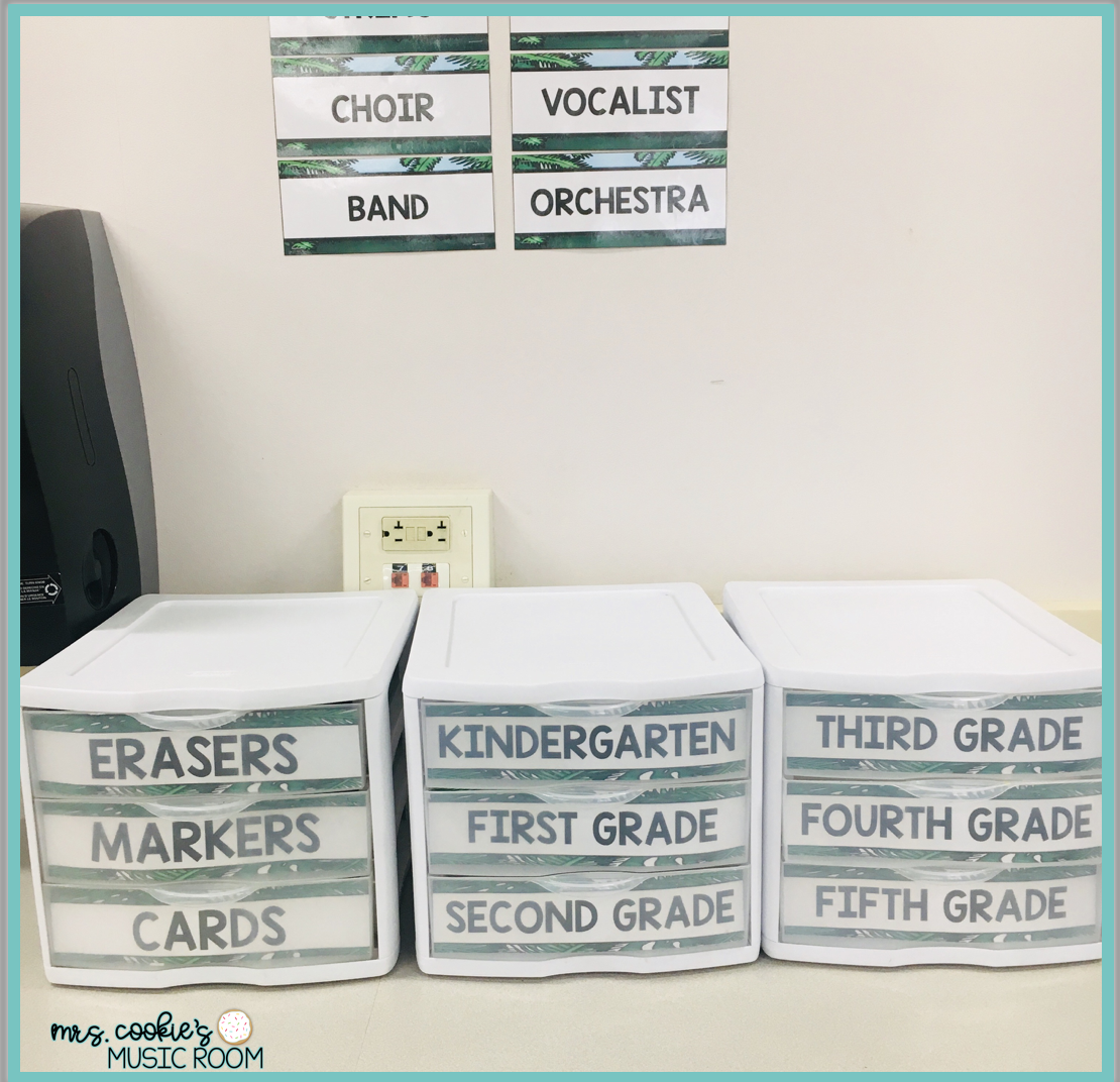 Tropical Rainforest Music Classroom Tour - Mrs. Cookies Music Room