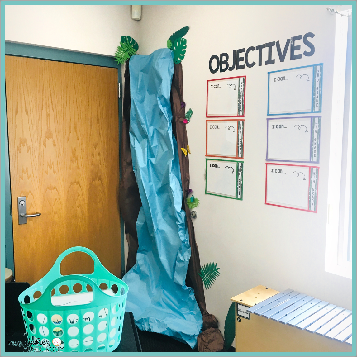 Tropical Rainforest Music Classroom Tour - Mrs. Cookies Music Room
